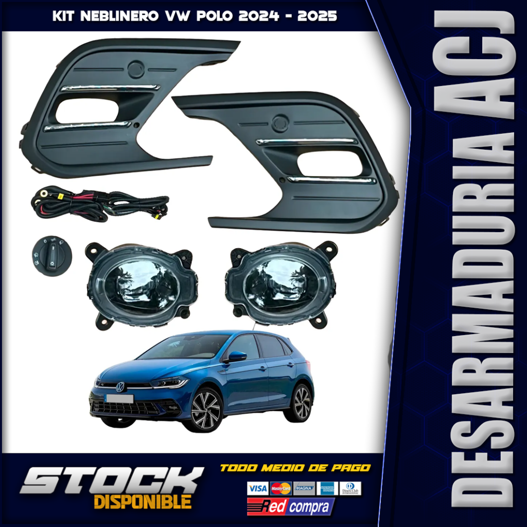 Kit Neblinero Vw Polo 2024 - 2025 - ACJ Desarmaduria